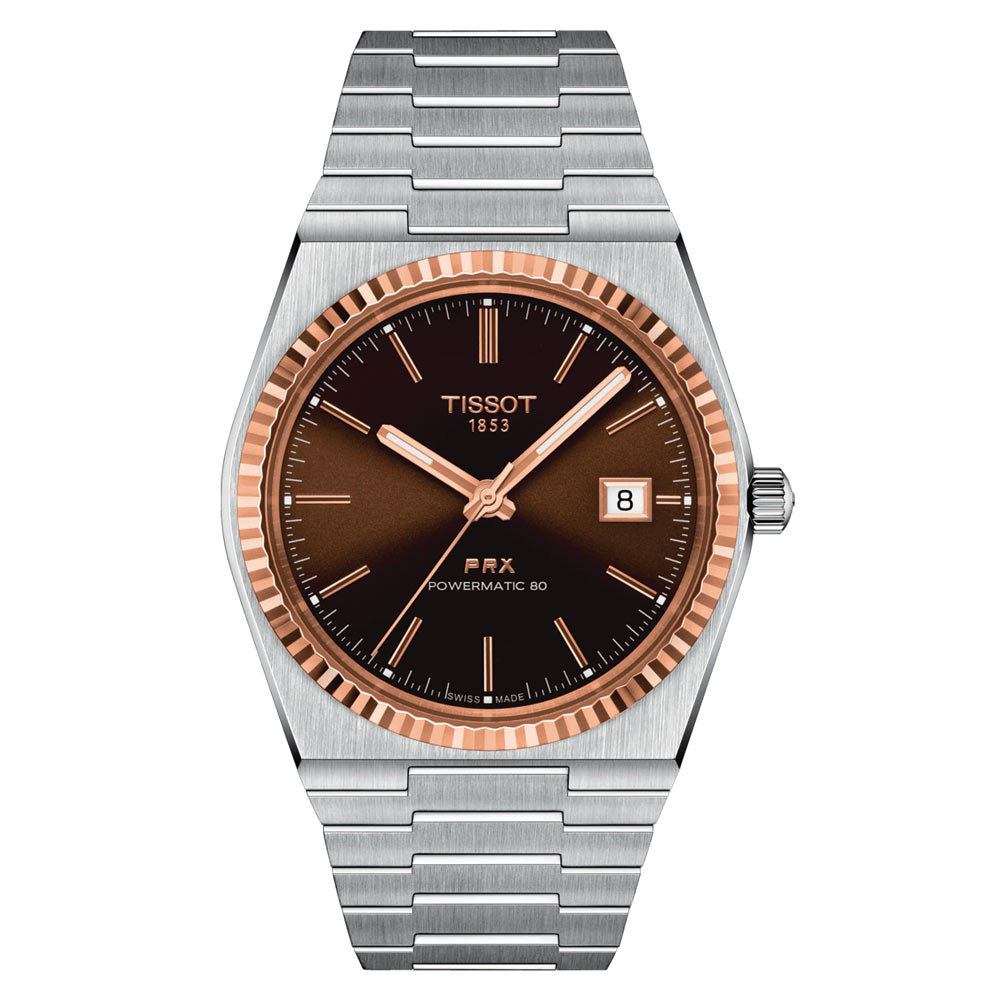 Tissot PRX Powermatic 80 Steel & 18K Gold T931.407.41.291.00 ...