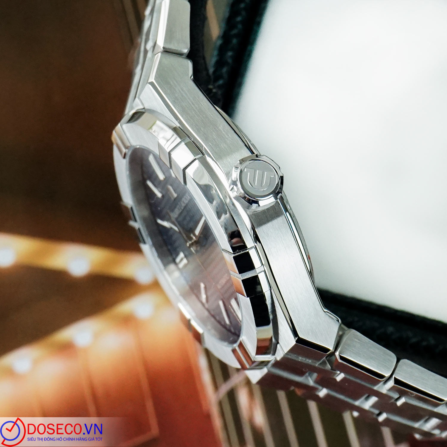 Maurice Lacroix Aikon 39mm Blue AI6007-SS00F-430-C (thêm dây cao su)