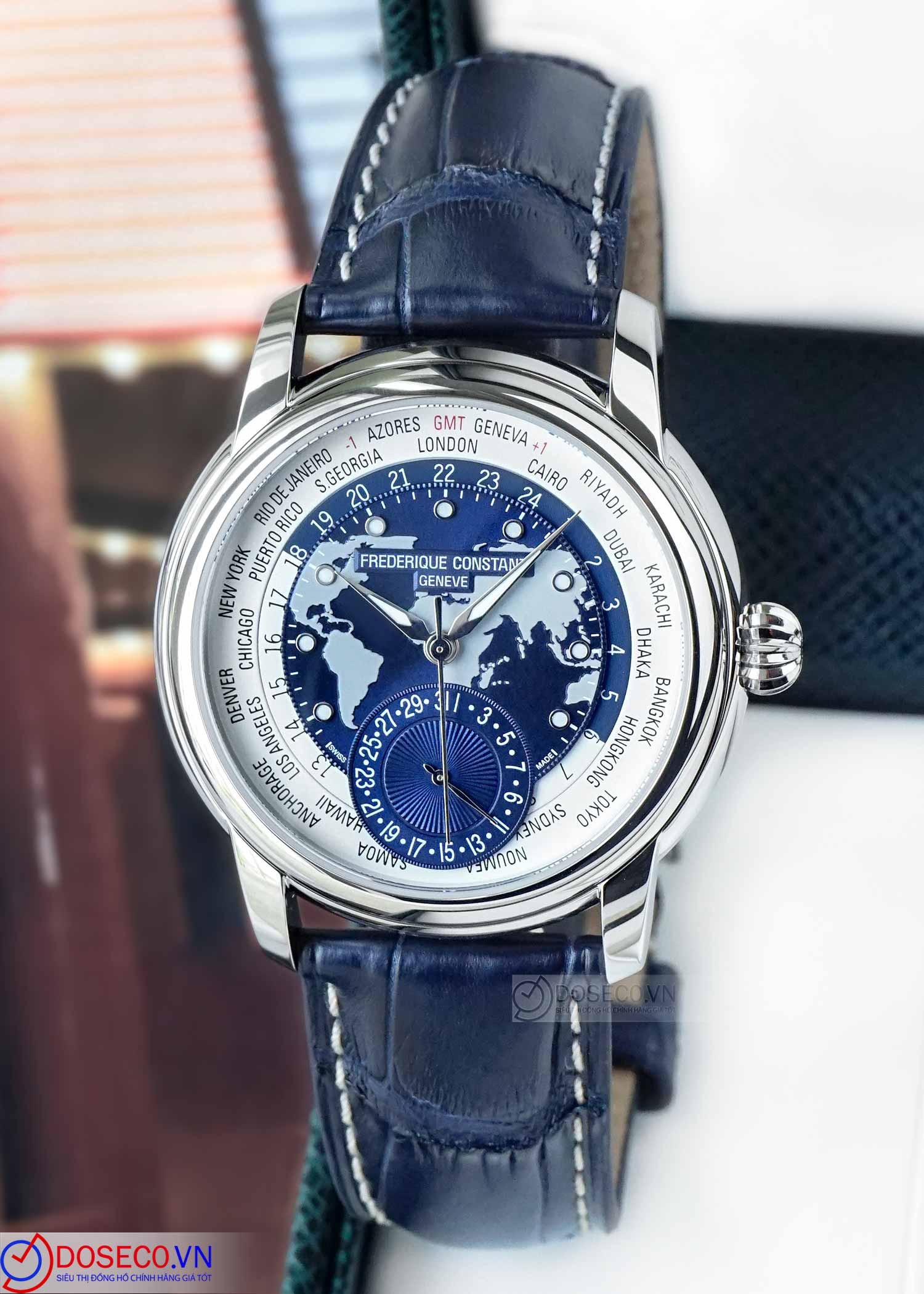 Frederique Constant Classic Worldtimer Manufacture FC-718NWWM4H6 ...