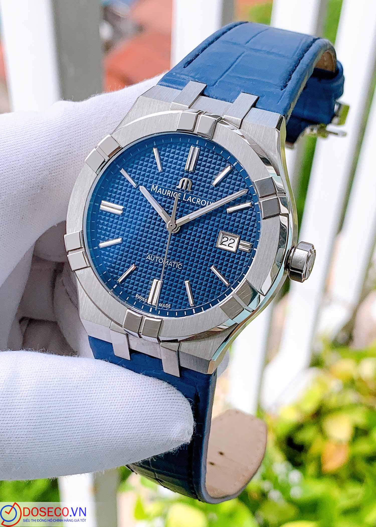 Maurice Lacroix Aikon Blue 42mm AI6008-SS001-430-1 Used