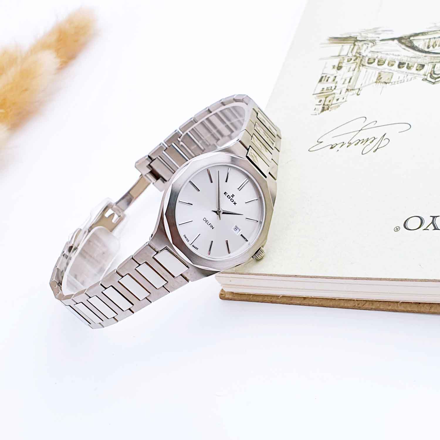 Edox Delfin Quartz Ladies Watch 57005-3M-AIN