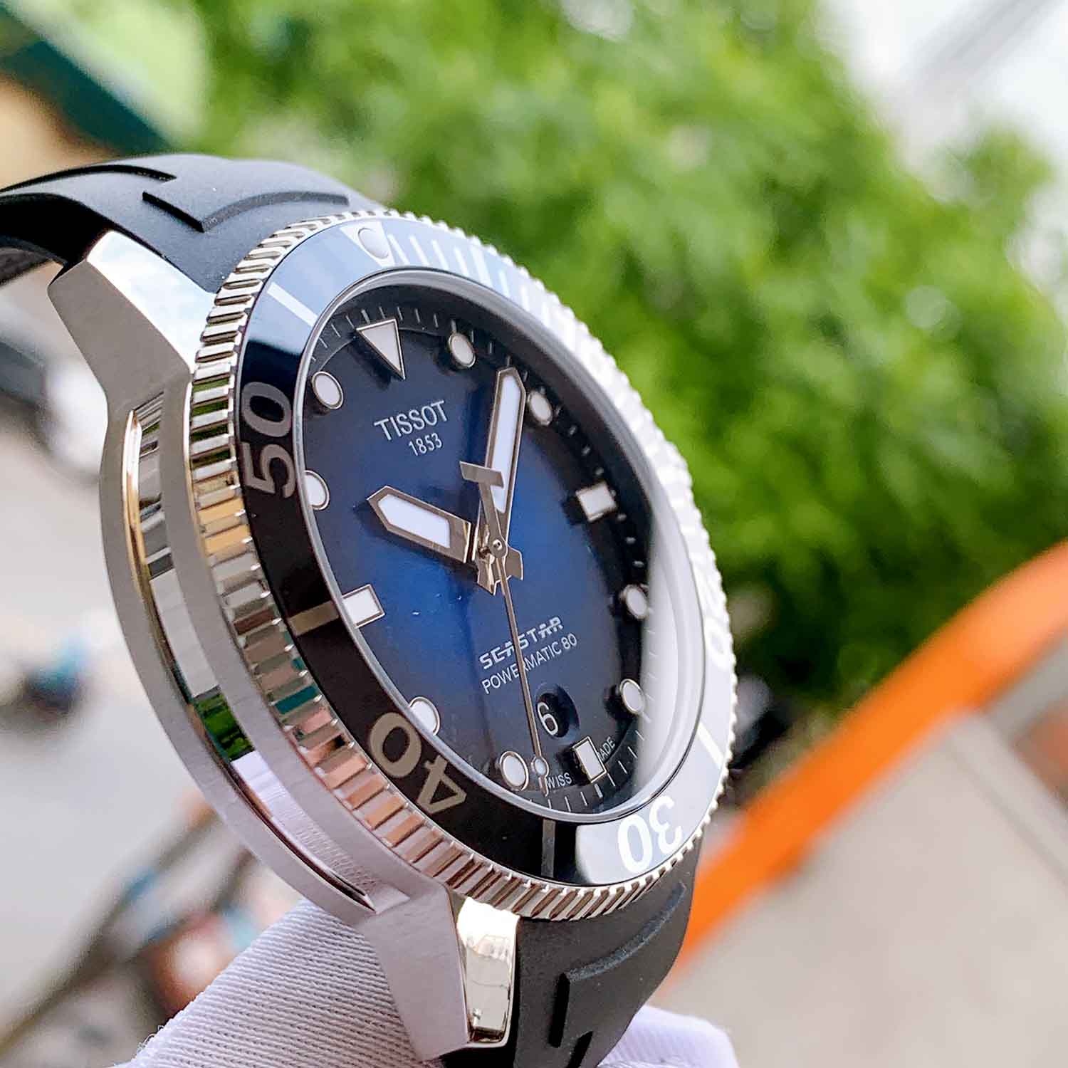 TISSOT SEASTAR 1000 POWERMATIC 80 T120.407.17.041.00 T1204071704100 ...