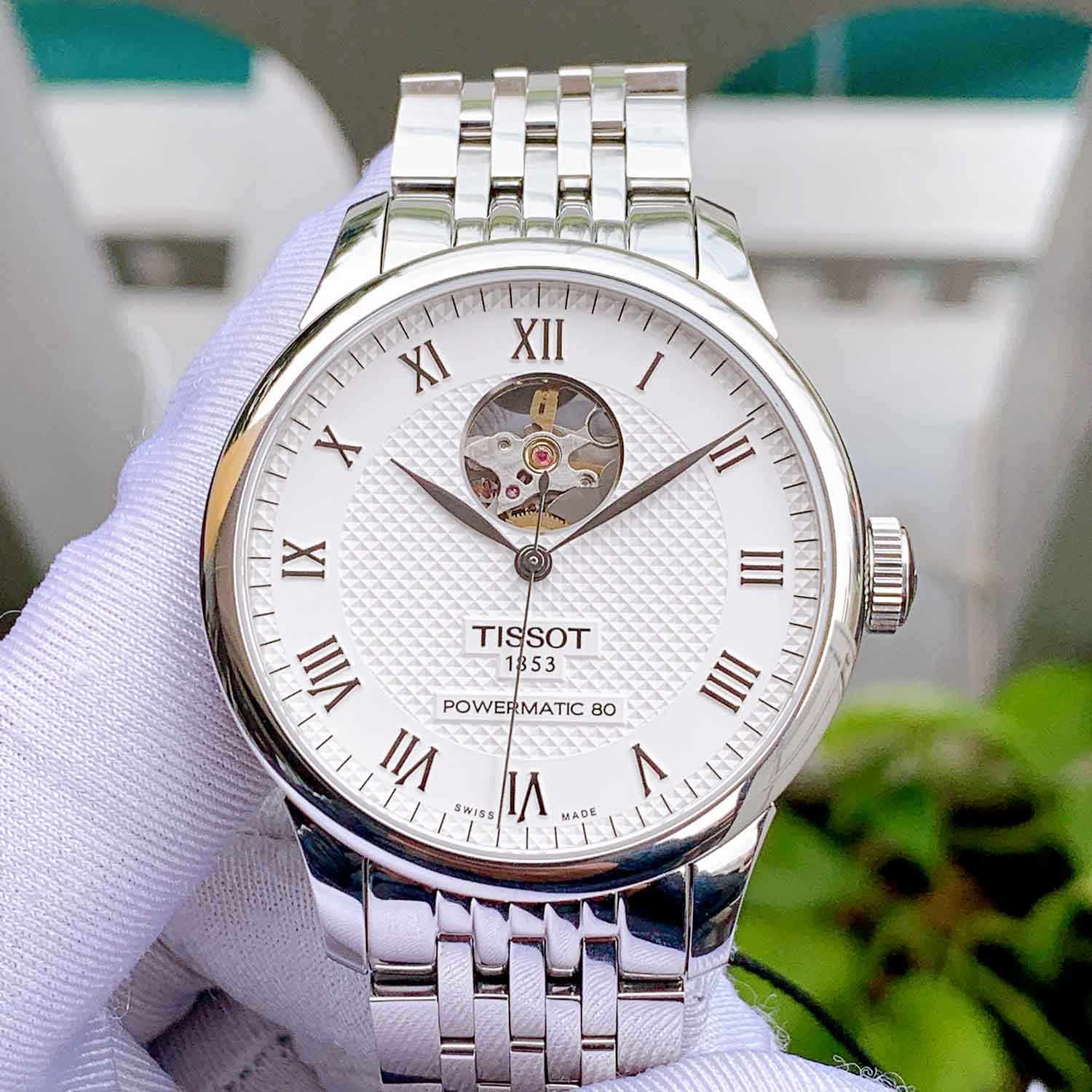 TISSOT LE LOCLE POWERMATIC 80 OPEN HEART T006.407.11.033.02 ...
