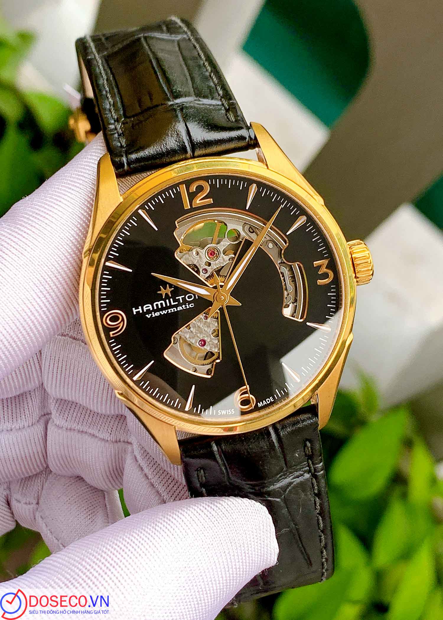 HAMILTON JAZZMASTER OPEN HEART H32735731 Used